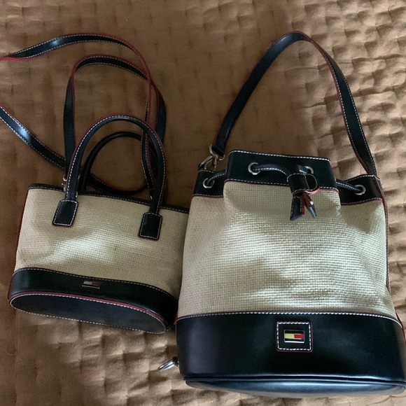 Tommy Hilfiger | Bags | Vintage Super Cute Bucket Bag And Crossbody A ...